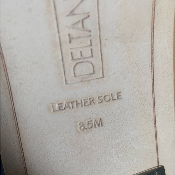 Deltan | Shoes | Deltan Francesca Metallic Heel Square Toe Dress ...